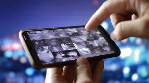 security guard watch cctv surveillance m... | Stock Video | Pond5