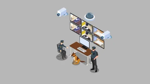 Security Operations Center 3d animation ... | Stock Video | Pond5