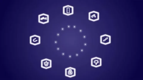 Security, protection, safety. Backdrop w... | Stock Video | Pond5