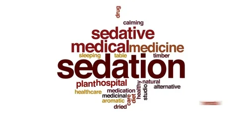Sedation animated word cloud, text desig... | Stock Video | Pond5