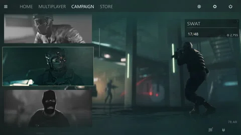 Selecting the chernobyl map and joining ... | Stock Video | Pond5