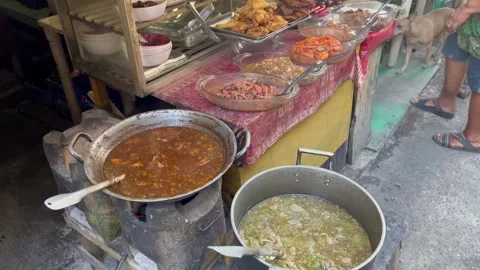 Selection of Street Food on display, Ceb... | Stock Video | Pond5