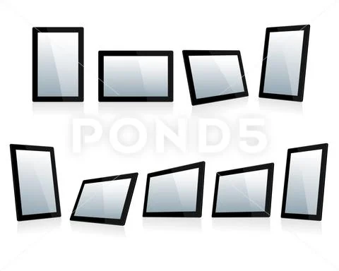 Selection of Tablets at different angles: Royalty Free #80149686