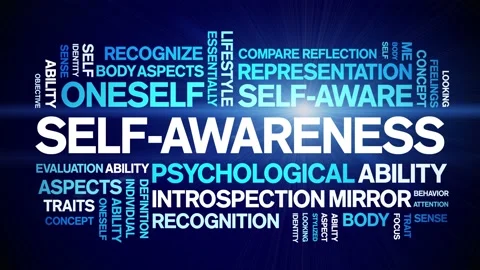 Self-Awareness animated word cloud,anim... | Stock Video | Pond5