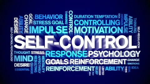 Self-Control animated word cloud,animati... | Stock Video | Pond5