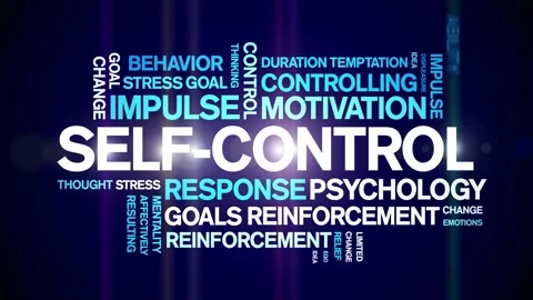 Self-Control animated word cloud,animati... | Stock Video | Pond5
