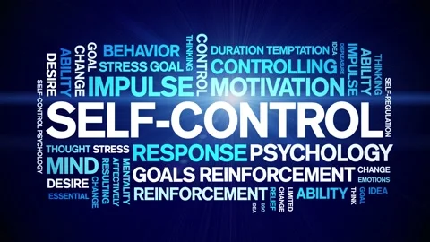Self-Control animated word cloud,animati... | Stock Video | Pond5