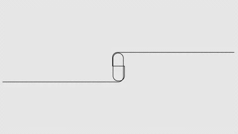 Self drawing animation of capsule drawn ... | Stock Video | Pond5