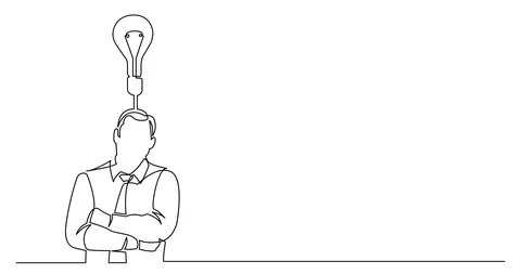 Self drawing animation of continuous lin... | Stock Video | Pond5