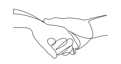 Line Drawing Hands Stock Video Footage | Royalty Free Line Drawing ...