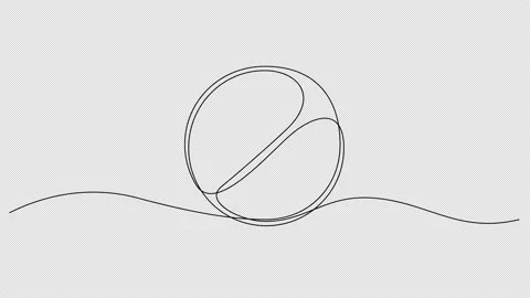 Self drawing animation of continuous lin... | Stock Video | Pond5