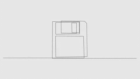 Self drawing animation of continuous one... | Stock Video | Pond5