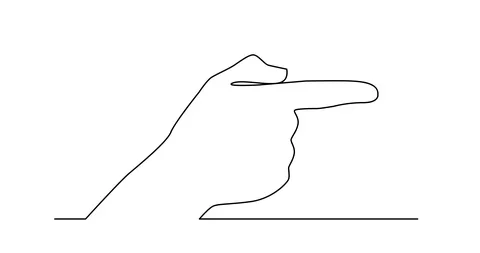 Self drawing animation of drawing hand p... | Stock Video | Pond5