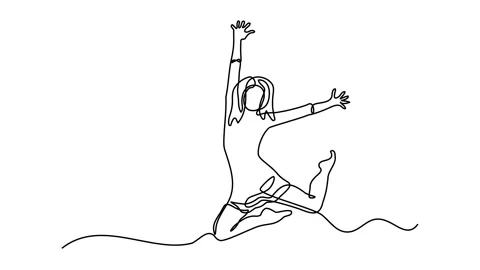 Girl Drawings Drawings Drawings Cartoons Dancing Stock Video Footage ...