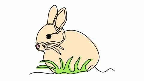 Drawings Drawings Animated Rabbit Stock Video Footage | Royalty Free ...