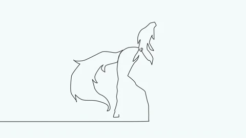 Self drawing animation one line draw a h... | Stock Video | Pond5