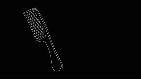 Self drawing animation of scissors. Blac... | Stock Video | Pond5