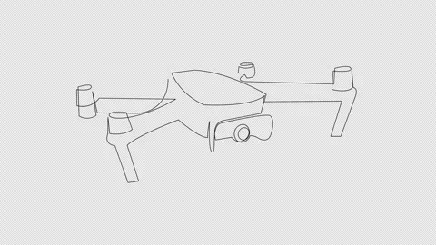 Self drawing animation of simple line fl... | Stock Video | Pond5