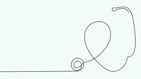 Self drawing animation of single line dr... | Stock Video | Pond5