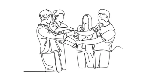 Self drawing animation of single line dr... | Stock Video | Pond5