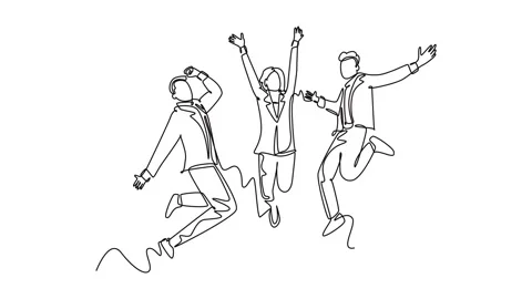 Self drawing animation of single line dr... | Stock Video | Pond5