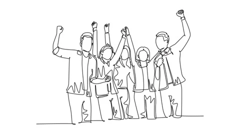 Self drawing animation of single line dr... | Stock Video | Pond5