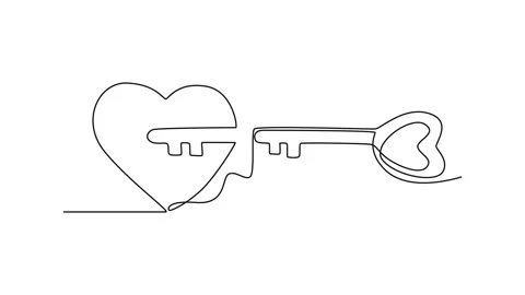 Single Line Heart Stock Videos – Royalty-Free HD & 4K Videos