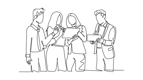 Self drawing animation of single line dr... | Stock Video | Pond5