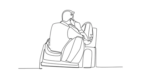 Self drawing animation of single line dr... | Stock Video | Pond5