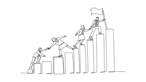 Leadership Line Drawing Stock Videos – Royalty-Free HD & 4K Videos | Pond5