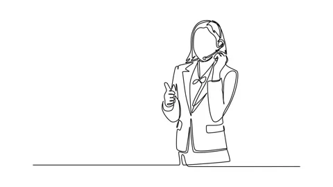 Self drawing animation of single line dr... | Stock Video | Pond5