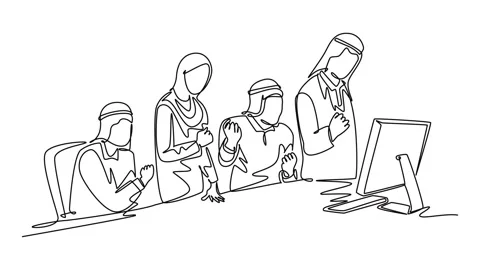 Self drawing animation of single line dr... | Stock Video | Pond5