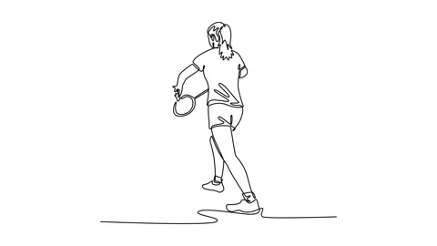 Self drawing animation of single line dr... | Stock Video | Pond5