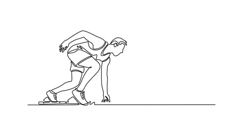 Self drawing animation of single line dr... | Stock Video | Pond5