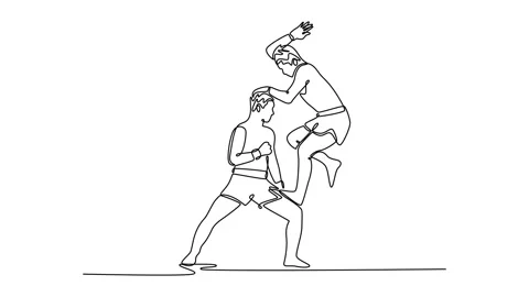 Sketch Drawing Fight Stock Video Footage | Royalty Free Sketch Drawing ...