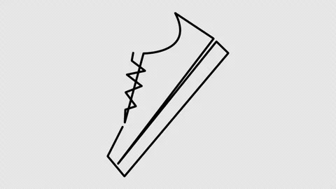 Sneaker Outline Drawing Stock Videos – Royalty-Free HD & 4K Videos