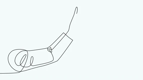 self drawing Continuous line Animation o... | Stock Video | Pond5