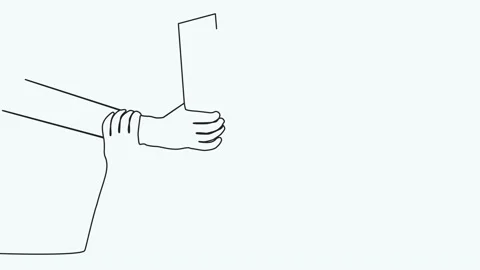 self drawing Continuous line Animation o... | Stock Video | Pond5