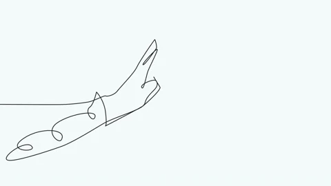 self drawing Continuous line Animation o... | Stock Video | Pond5