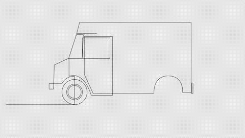 Self drawing continuous line animation o... | Stock Video | Pond5