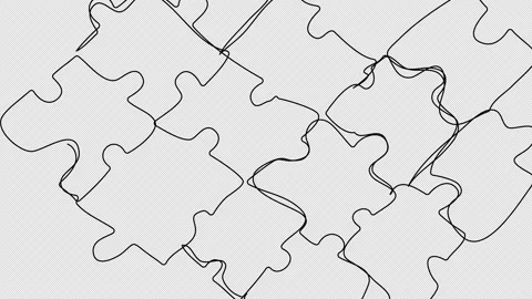 Self-drawing doodle puzzles with one lin... | Stock Video | Pond5