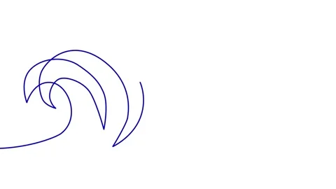 Self drawing line animation One continuo... | Stock Video | Pond5