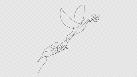 Self drawing one line animation of relea... | Stock Video | Pond5