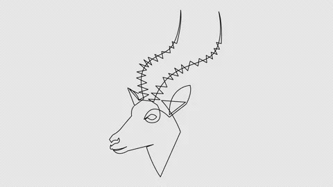 Self drawing simple animation of continu... | Stock Video | Pond5