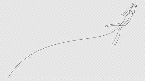 Self drawing simple animation of continu... | Stock Video | Pond5