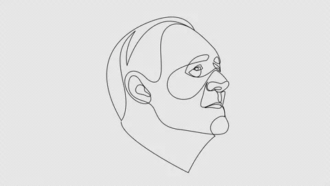 Man Line Drawing Stock Video Footage | Royalty Free Man Line Drawing ...