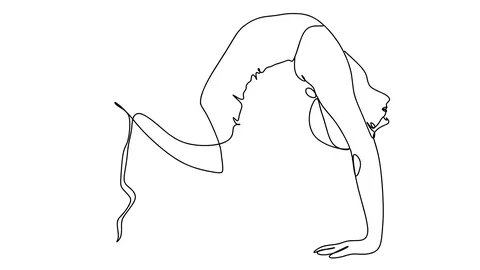 Self drawing simple animation of line dr... | Stock Video | Pond5