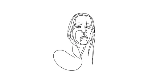 Self drawing simple animation of one lin... | Stock Video | Pond5