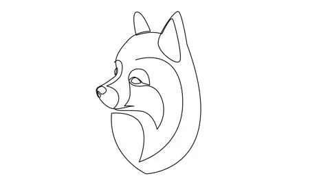 Self drawing simple animation of one lin... | Stock Video | Pond5