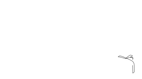 Self drawing simple animation of one lin... | Stock Video | Pond5